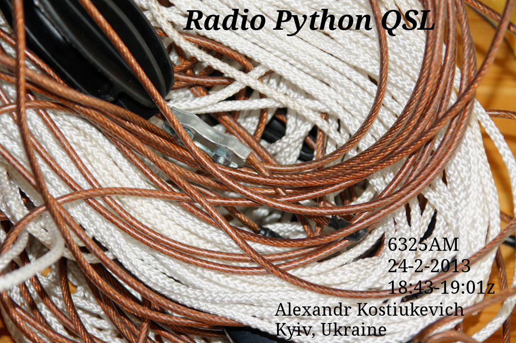 QSL Radio Python – El Radioescucha