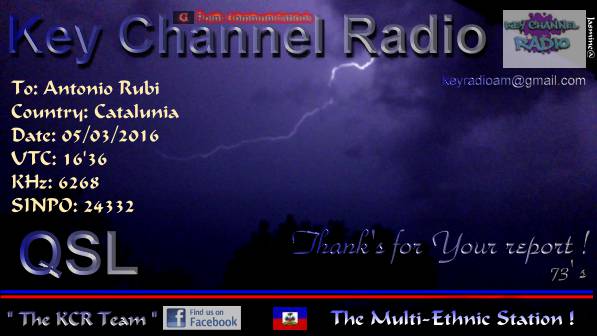 E-QSL de Key Channel Radio – El Radioescucha