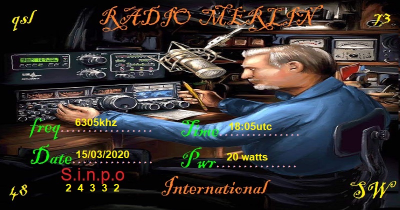 Recibida E-QSL de Radio Merlín – El Radioescucha