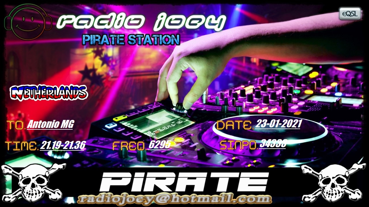 Recibida E-QSL de Radio Joey – El Radioescucha