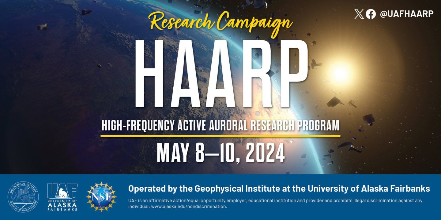 Próximas pruebas ionosféricas HAARP desde Alaska: del 8 al 10 de mayo ...